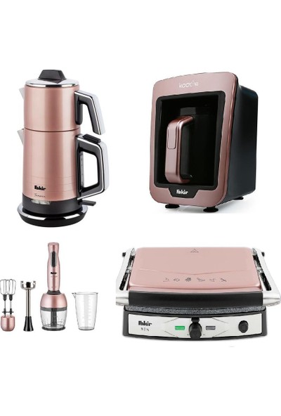 Fakir Elektrikli Çeyiz Seti 4lü Rosegold