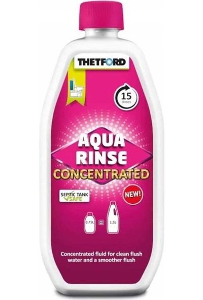 Thetford Aqua Rinse Konsantre Portatif Tuvalet Kimyasalı 0.75L Thetford Aqua Rinse Konsantre Portatif Tuvalet Kimyasalı 0.75L