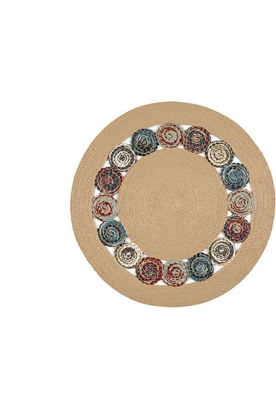 English Home Nikky Jüt Kilim 120 cm Multicolor