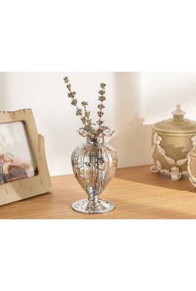 English Home Macy Vazo 6X6X12CM Silver