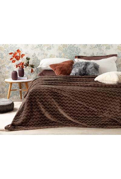 English Home Softy Braid Ombre Super Soft Çift Kişilik Battaniye 200 x 220 cm Kahve English Home Softy Braid Ombre Super Soft Çift Kişilik Battaniye 200 x 220 cm Kahve