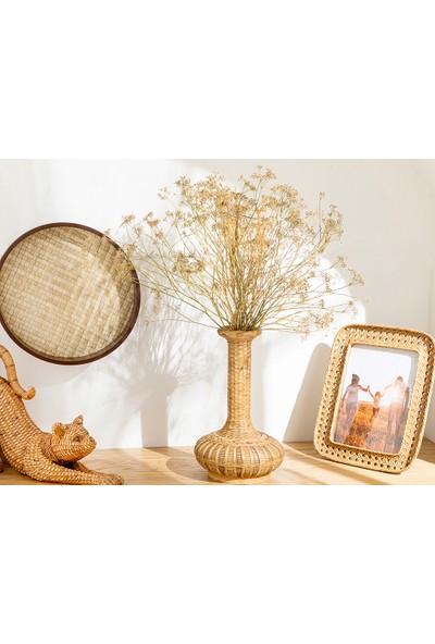 English Home Natural Vazo 15X15X26,5 cm Kahve