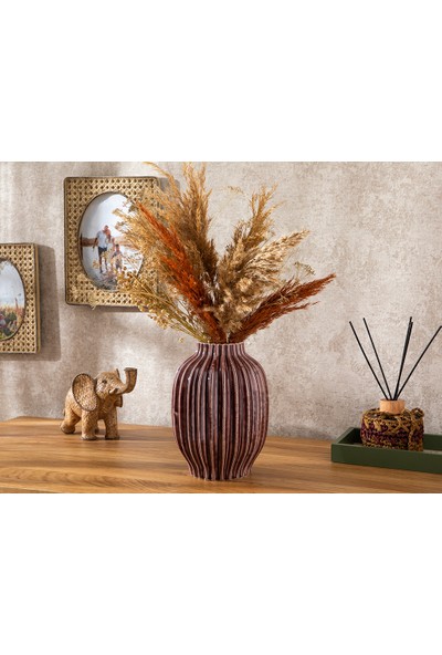 English Home Carmen Vazo 15X15X20,6 cm Bordo