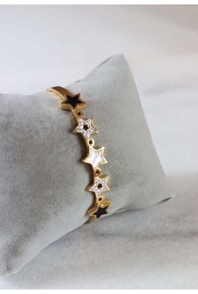 Tutti Collection Gold Zirkon Taşlı Yıldız Kelepçe
