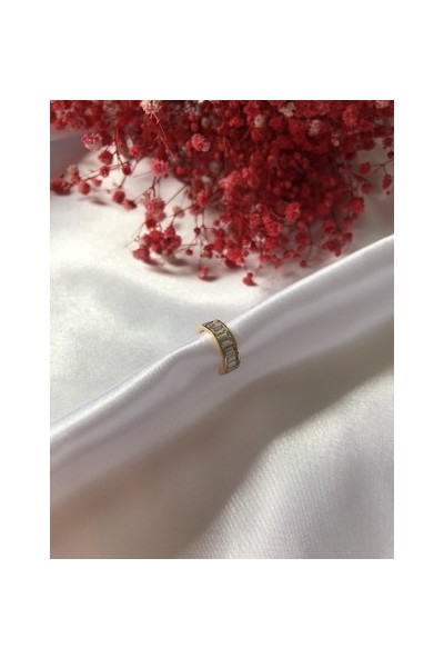 Rasenay Accessory Zirkon Baget Taşlı Ear Cuff Rasenay Accessory Zirkon Baget Taşlı Ear Cuff