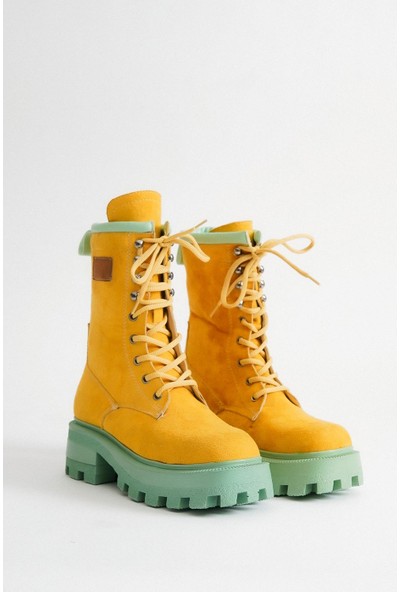 Basskan Kadın Sarılonna Süet Bağcıklı Bot