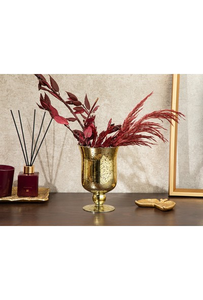 English Home Flashy Cam Vazo 16 cm Gold English Home Flashy Cam Vazo 16 cm Gold