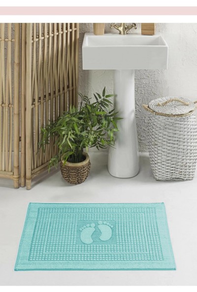 Regule Ayak Havlusu 50 x 70 cm cm Ayak Çizgili Banyo Paspası