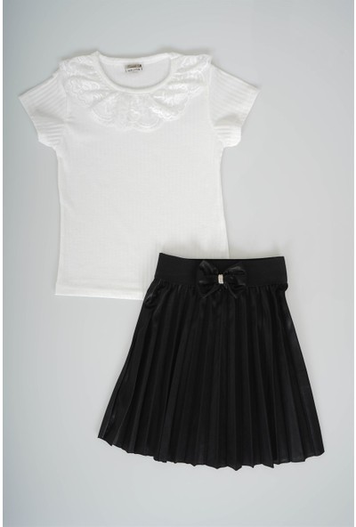 Miniko Kids 23 Nisan 10 Mayıs Kız Çocuk Etekli 2li Takım