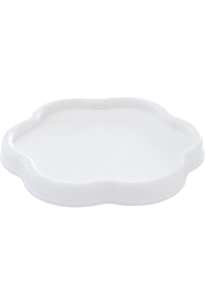 Turntable Tepsi Rafı Mutfak Baharatları Için Dönen Organizatör 1 Tier White