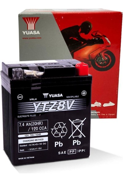 Yuasa 12V 7.4AH Motosiklet Aküsü X-Max 250/300 - R25 / MT25 Yuasa 12V 7.4AH Motosiklet Aküsü X-Max 250/300 - R25 / MT25