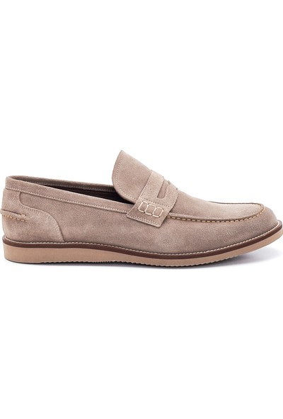 Derimod Erkek Deri Süet Casual Loafer