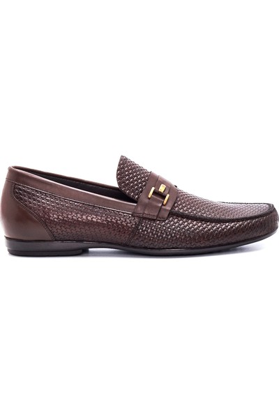 Derimod Erkek Deri Baskılı Loafer