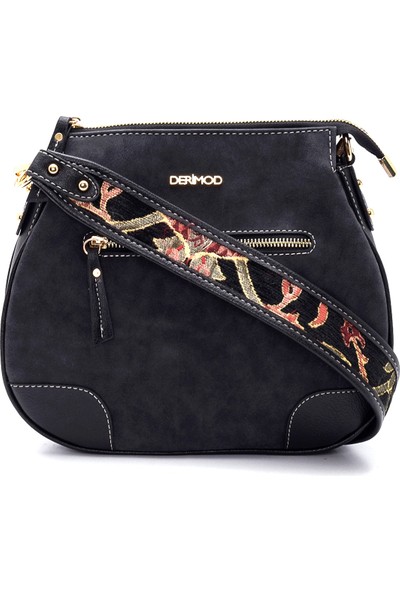 Derimod Kadın Nubuk Çapraz Çanta