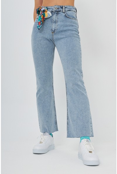 Sofıa Clothes Lazer Kesimli Kot Pantolon Sofıa Clothes Lazer Kesimli Kot Pantolon