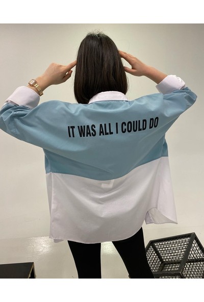 Arkası Baskılı Gömlek