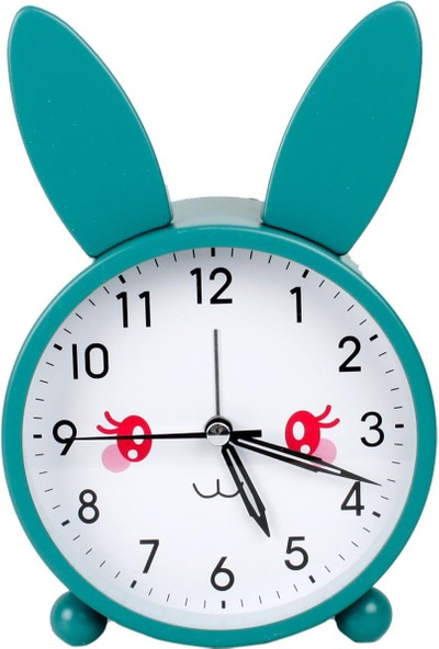 Afillix Concept Petrol Mavisi Tavşan Tasarım Büyük Boy Çalar Saat-Masa Saati-GP3204 Afillix Concept Petrol Mavisi Tavşan Tasarım Büyük Boy Çalar Saat-Masa Saati-GP3204