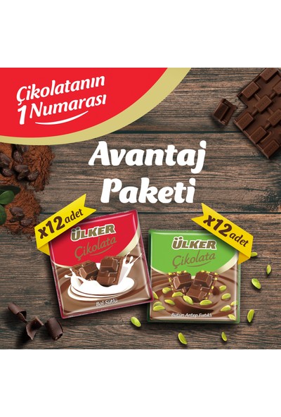 Ülker Avantajlı Kare Çikolata Paketi Ülker Avantajlı Kare Çikolata Paketi