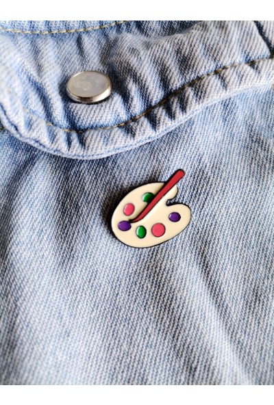 Resim Paleti Metal Broş Rozet Resim Paleti Metal Broş Rozet