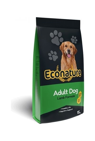 Econature Kuzu Etli Yetişkin Köpek Maması 15 kg