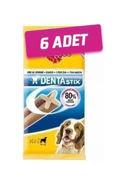6 Adet - Pedigree Dentastix Small Küçük Irklar Için Köpek Ödülü 110 gr