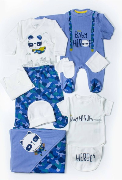 Tongs Baby Yeni Doğan Hero Hastane Çıkışı 10LU Set 3311 Tongs Baby Yeni Doğan Hero Hastane Çıkışı 10LU Set 3311