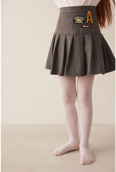 Penti Beyaz Pretty Heartcross Külotlu Çorap