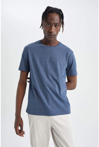 Regular Fit Bisiklet Yaka Basic TIŞÖRT M7667AZ22SP