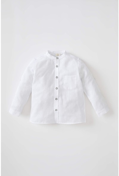 DeFacto Erkek Bebek Regular Fit 23 Nisan Uzun Kollu Gömlek X2296A222SP DeFacto Erkek Bebek Regular Fit 23 Nisan Uzun Kollu Gömlek X2296A222SP