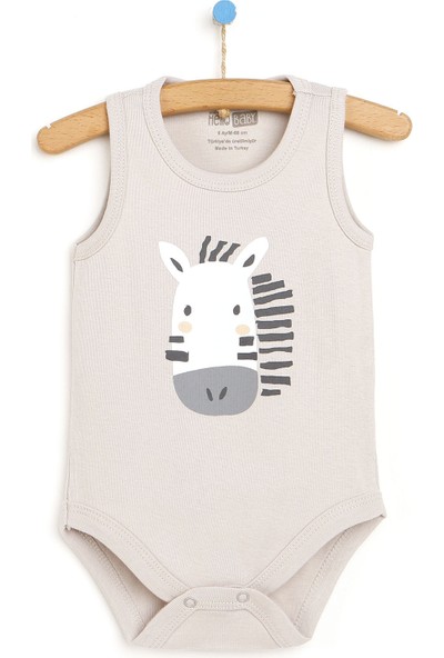 Hello Baby Sevimli Hayvan Suratlı Atlet Body