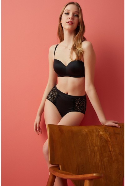 Siyah Highwaist Slip Külot Siyah Highwaist Slip Külot