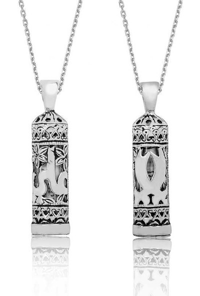 Silver Gümüş Silindir Cevşen Dualı Kolye Silver Gümüş Silindir Cevşen Dualı Kolye