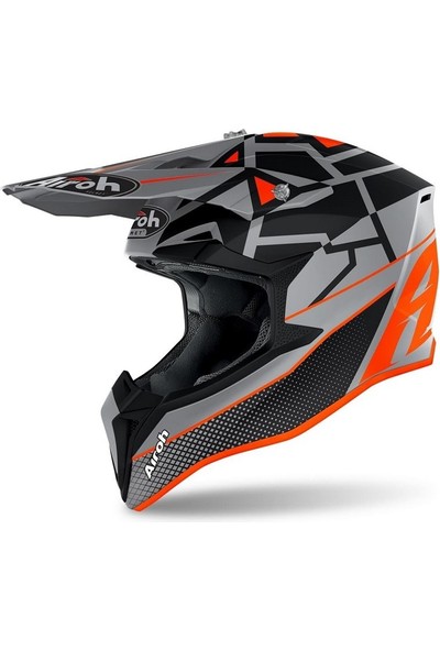 Aıroh Wraap Mood Orange Matt Çocuk Kask Aıroh Wraap Mood Orange Matt Çocuk Kask