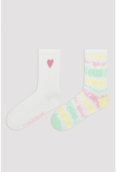 Penti Kız Çocuk Tiedye 2li Soket Çorap