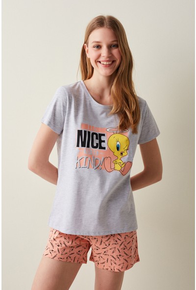Penti Lic Kind Tweety Şort Pijama Takımı