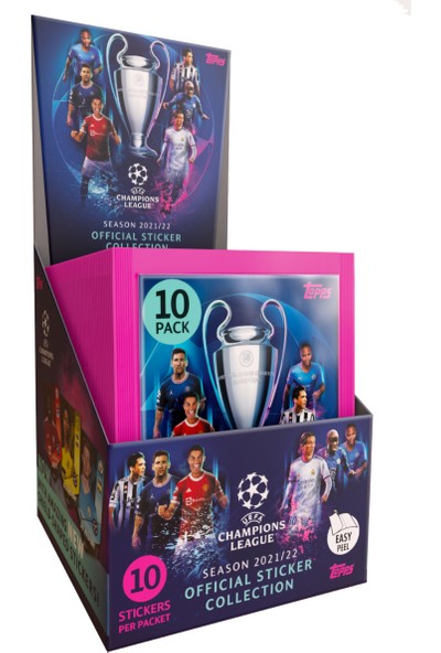Topps 21/22 Uefa Şampiyonlar Ligi Sticker’ları - Tam Kutu Topps 21/22 Uefa Şampiyonlar Ligi Sticker’ları - Tam Kutu