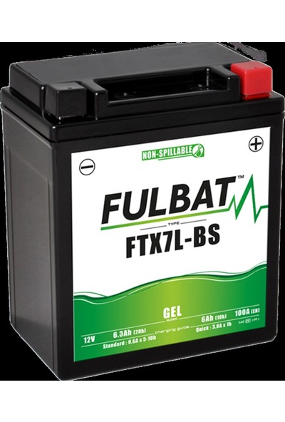 Fulbat Piaggio Vespa Primavera Fulbat FTX7L-BS YTX7L-BS Jel Akü Fulbat Piaggio Vespa Primavera Fulbat FTX7L-BS YTX7L-BS Jel Akü