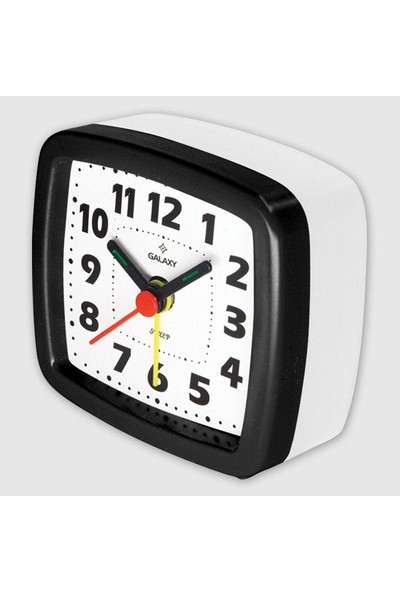 Galaxy Masa Üstü Çalar Saat Siyah -Beyaz