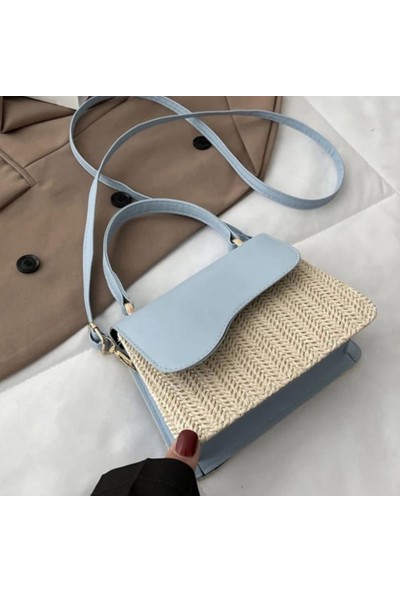 AE Olmens Flora Hasır Kadın Omuz Çantası