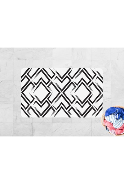 Decoars Geometrik Figürlü Özel Tasarım Banyo Paspası Decoars Geometrik Figürlü Özel Tasarım Banyo Paspası