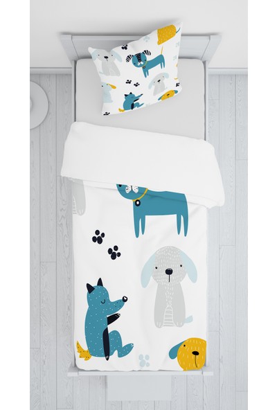 Decoars Çocuk Patili Figürlü Yatak Örtüsü 106 Decoars Çocuk Patili Figürlü Yatak Örtüsü 106