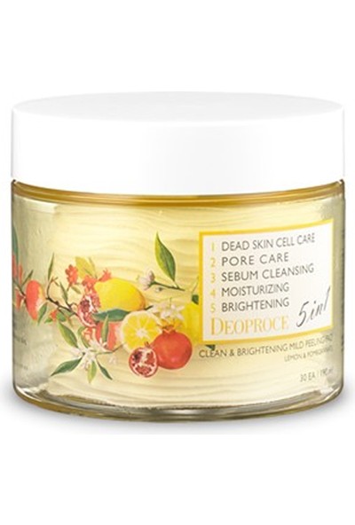 Deoproce Siyah Nokta Gözenek ve Sebum Temizleyici Peeling Ped 30 Adet 190ML Deoproce Siyah Nokta Gözenek ve Sebum Temizleyici Peeling Ped 30 Adet 190ML