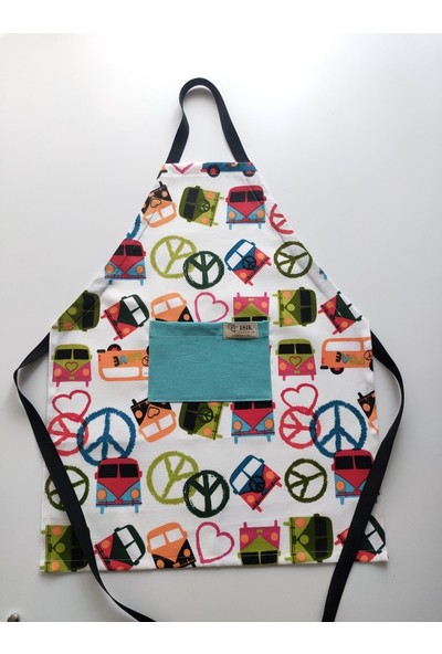 Işık Tasarım Çocuk Mutfak Önlüğü Otobüslü