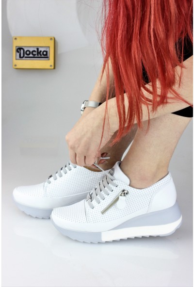 Mammamia Kadın Mevsimlik Hakiki Günlük Spor Tarz Dolgu Ayakkabı M22-YA3640