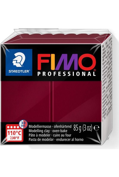 Staedtler Fimo Professional Polimer Kil 85GR. Bordo + Lavanta Staedtler Fimo Professional Polimer Kil 85GR. Bordo + Lavanta