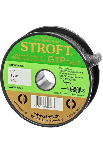 Stroft Gtp Typ E Örgü Misina Gri 150M E06 - 0,06MM Stroft Gtp Typ E Örgü Misina Gri 150M E06 - 0,06MM