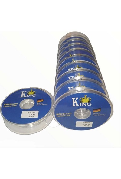 King Monofilament Beyaz Makara Esnek Misina - 0.10MM King Monofilament Beyaz Makara Esnek Misina - 0.10MM