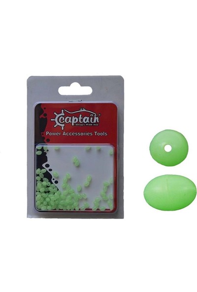 Captain Glow Boncuk Oval Çapari ve Takım Boncuğu 100LÜ Paket - 6mm Captain Glow Boncuk Oval Çapari ve Takım Boncuğu 100LÜ Paket - 6mm