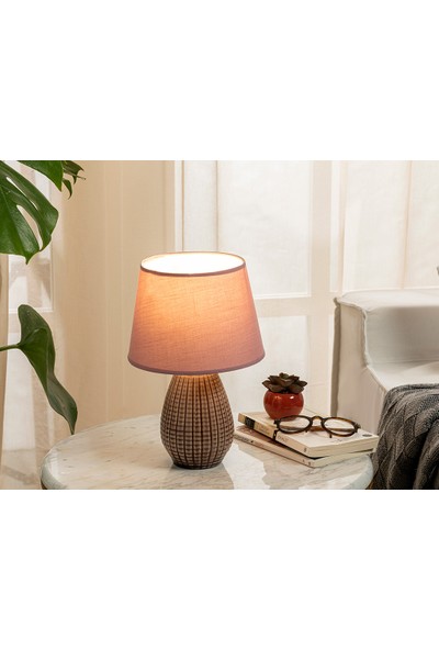 English Home Sandra Abajur 12X12X31 cm Bordo