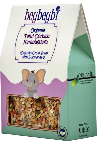 Beyorganik Beybeybi Organik Bebek Tahıl Çorbası Karabuğdaylı 160GR (Kutu)